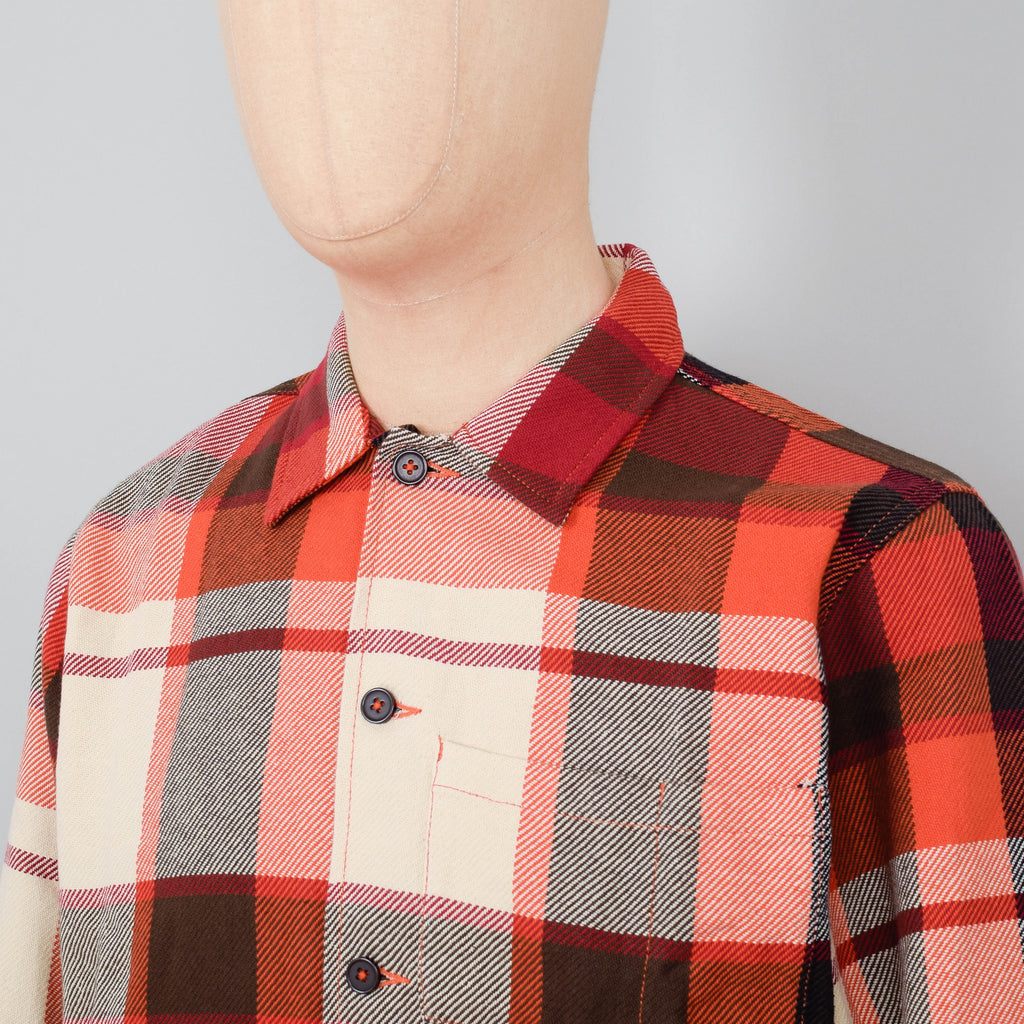 Universal Works Uniform Shirt - Earth Red Check – Liquor Store