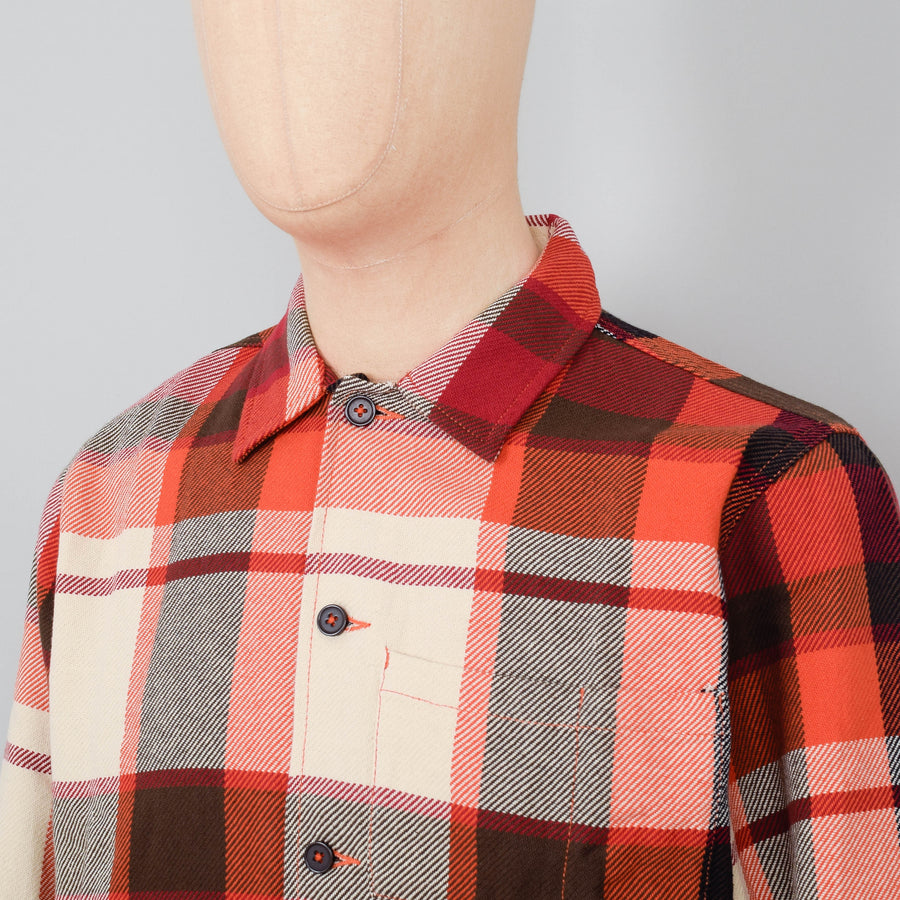 Universal Works Uniform Shirt - Earth Red Check – Liquor Store