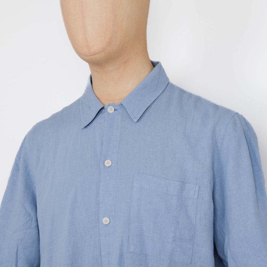 Folk Gabe Shirt - Soft Blue – Liquor Store