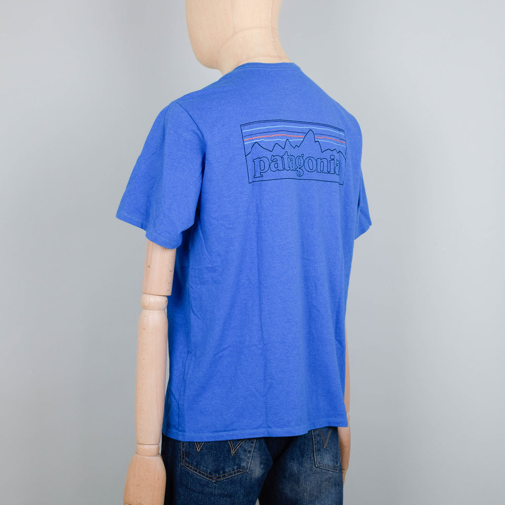Patagonia P-6 Logo Responsibili Tee - P-6 Outline: Vessel Blue – Liquor ...