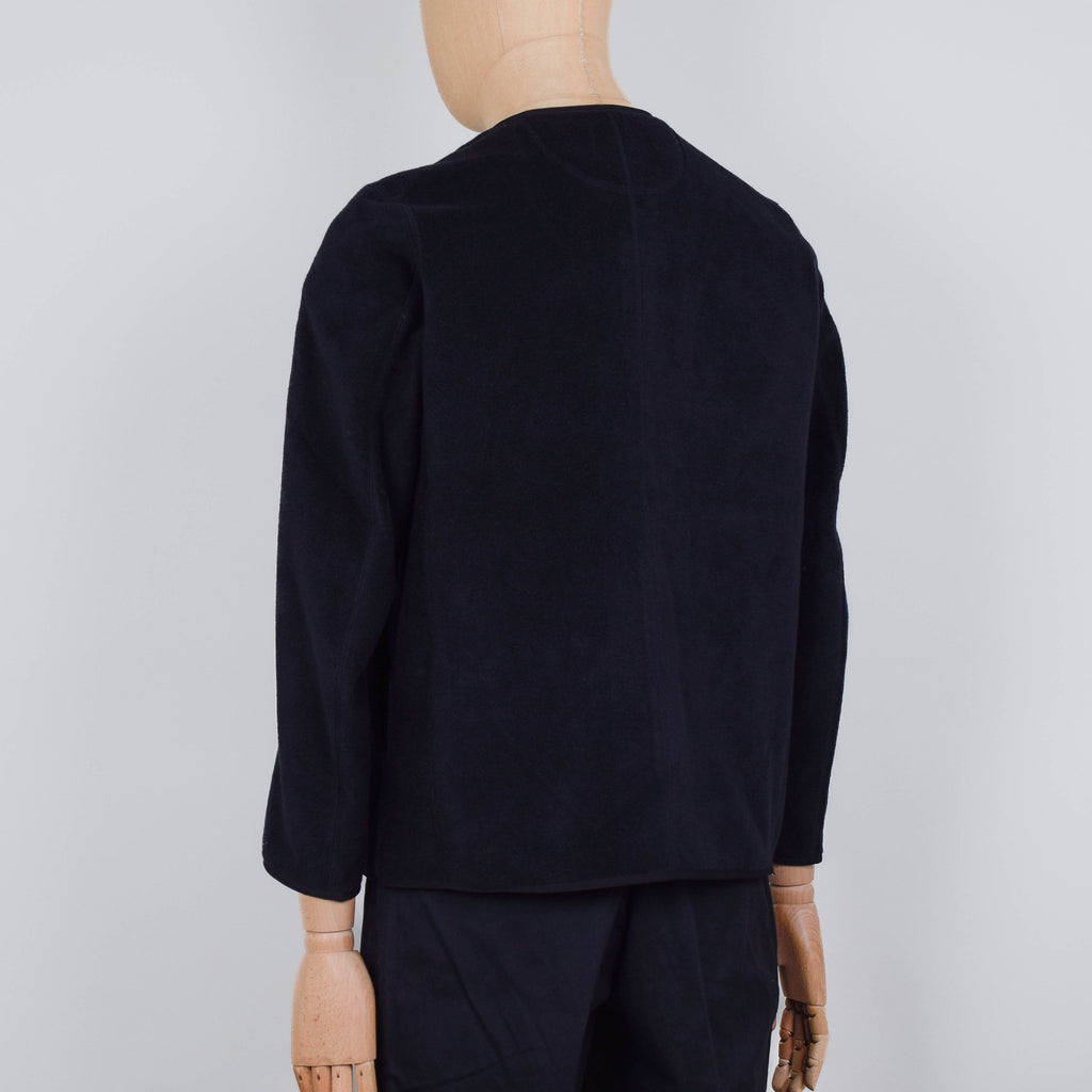 Danton Fleece Collarless Jacket - Black – Liquor Store