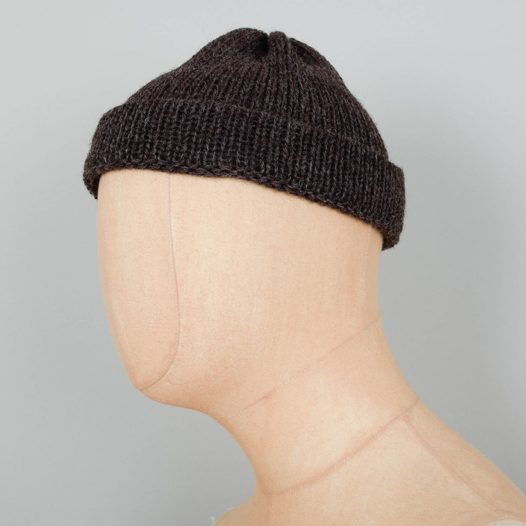 Universal Works Short Watch Cap British Wool - Light Brown – Liquor Store